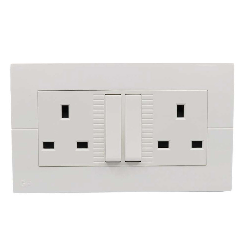 Buy GP 13A 250V DOUBLE SOCKET SWITCH GPG25 Online | Construction ...